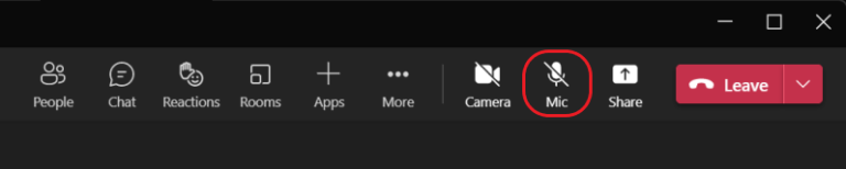 How to Mute and unmute your mic in Microsoft Teams